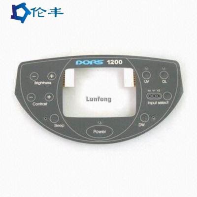 China Custom Graphic Silver Printing Membrane Keyboard Overlay - 5 Million Cycle Life, -40°C to +80°C Temperature Range for sale