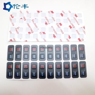 China Custom PVC Graphic Panel Overlay with 5 Million Cycle Life, -40°C to +80°C Temperature Range for Industrial Control Systems for sale