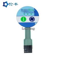 China PET Membrane Switch Keypad with Tactile Dome 170-397g Force and Blue LED for Industrial Control Panels for sale