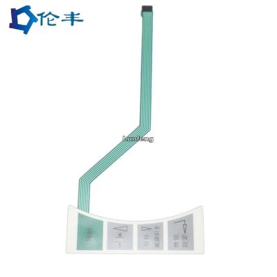 China 3M468 Adhesive Metal Dome Flat Membrane Switch for Japanese Equipment - 5 Million Cycle Life, -40°C to +80°C Operating Range for sale