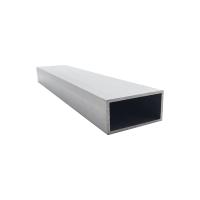 China 6061 Flat Sided Oval Aluminum Tubing Intake Cap Rails Square Groove Slot Tube for sale