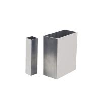 China 6061 Flat Sided Oval Aluminum Tubing Intake Cap Rails Square Groove Slot Tube for sale