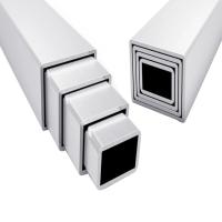China 6061 T6 6063 Aluminum Alloy Square Tube Extrusion Mill Finished 55mm 60MM 70mm for sale