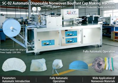 China Fully Automatic Nonwoven & PE Bouffant Cap Making Machine 18