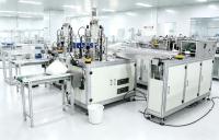 China 150-200 pcs/min High-Speed Fully Automatic Face Mask Making Machine with AI Vision Inspection System | 1-to-2 Integrated Production Line for sale