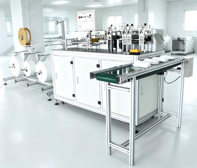 China Smart Reliable Automatic Face Mask Blank Machine | AI-Ready PPE Equipment Stable, 1-5 Ply Production for sale