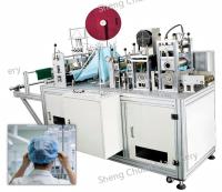 China Fully Automatic Non-woven PE Bouffant Cap Making Machine, Easy Operation, igh Efficiency for sale