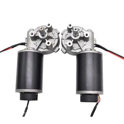 China 76mm Worm Gear Brushed DC Motor High Torque 24VDC For Packaging Machines And Material Handling Devices for sale