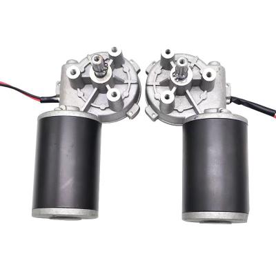 China 63mm High Torque 100W Worm Gear Motor New Design Permanent Magnet for long term in automated machinery and industrial production lines for sale