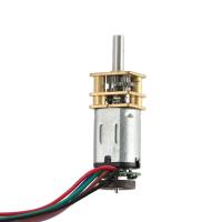 China 6v 12v gear reduction motor 12mm  N10 N20 N30 Gear Motor with 3PPR Encoder for robotics small automation and electronic projects for sale