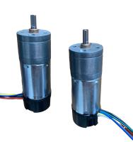 China 25mm Compact gear motor with integrated encoder system for safe operation and precise control in conveyor and material handling for sale