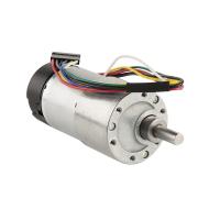 China 12v 500rpm Speed Brush 37mm Permanent Magnet Gear Motor Fan Robot Wheelchair Electric Bicycle 64CPR Encoder for sale