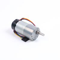 China 12v 500rpm Speed Brush 37mm Permanent Magnet Gear Motor Fan Robot Wheelchair Electric Bicycle 64CPR Encoder for sale