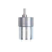 China Electric 12v 37mm metal gearmotors spur gear motor 80rpm  131:1  deliver consistent torque and speed in packaging labeling and material handling machines for sale