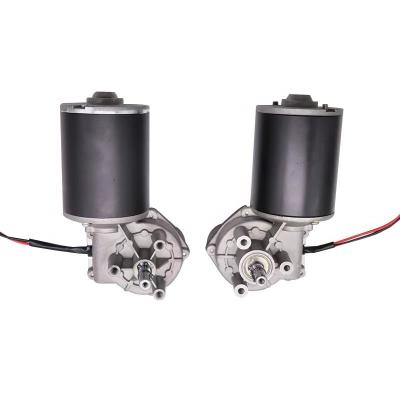 China High Torque 20N.m 63mm 76mm DC Worm Gear Motor 12V 24V 50W 60W 100W 150W 200W Self-Locking with or Without Encoder for sale