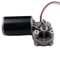 China DC 12V 24V 63/76 Series Worm Gear Motor 50W to 200W Max 20N.m Torque Self-Locking Gear Motor Encoder Optional for sale