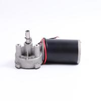 China Industrial 63mm 76mm Worm Gear Motor DC 12V/24V 50W-200W High Torque 20N.m Self-Locking with Encoder for Precision Control for sale