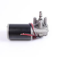 China Industrial 63mm 76mm Worm Gear Motor DC 12V/24V 50W-200W High Torque 20N.m Self-Locking with Encoder for Precision Control for sale
