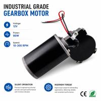 China 63mm and 76mm Worm Gear Motor with Self-Locking Worm Drive for High Torque Applications for sale