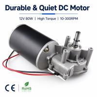 China 63mm and 76mm Worm Gear Motor with Self-Locking Worm Drive for High Torque Applications for sale