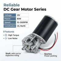 China 63mm and 76mm Worm Gear Motor with Self-Locking Worm Drive for High Torque Applications for sale