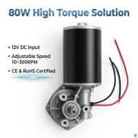 China 63mm and 76mm Worm Gear Motor with Self-Locking Worm Drive for High Torque Applications for sale
