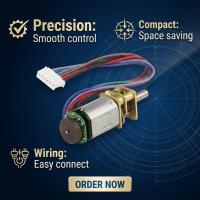China Typically 100 To 300 RPM No Load Speed DC Brush Gear Motor Providing Current Stall Up To 1.6A Compatible With Automated Devices for sale