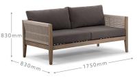 China Garden Set AJUNION Luxury Teak Wood Outdoor Furniture Lounge Set Modern Polyester Rope Patio Set for sale