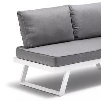 China Aluminum Frame Patio Set AJUNION Modern Outdoor Furniture Daybed Sectional Lounge Set for sale