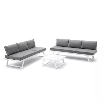China Leisure Balcony Furniture AJUNION Garden Set Patio Sectional Sofa L190 x W70 x H74cm for sale