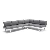 China Leisure Balcony Furniture AJUNION Garden Set Patio Sectional Sofa L190 x W70 x H74cm for sale