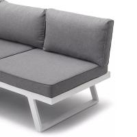 China Leisure Balcony Furniture AJUNION Garden Set Patio Sectional Sofa L190 x W70 x H74cm for sale
