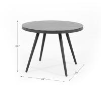 China Courtyard Outdoor Dining Set with Round Tempered Glass Table and Rope Weave Armchair for sale