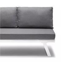 China AJUNION Modern U Shape Outdoor Furniture Set Aluminum Frame Corner Lounge for Garden for sale
