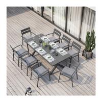 China AJUNION X Shape Outdoor Dining Set for Restaurant 76