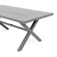 China AJUNION X Shape Outdoor Dining Set for Restaurant 76