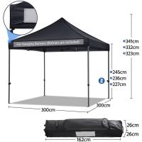 China Outdoor Beach Sunshade Gazebo Tent D300 x W300 x H341cm Pop Up Canopy with Sand Bag for sale