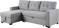 China Mail Packing All Weather Fabric L Shape Sectional Sofa Bed Lounge Set with Cushions for sale