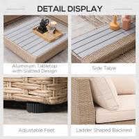 China Leisure Outdoor Patio Furniture Modern Design Wicker Rattan Corner Sofa Set for Garden for sale