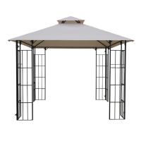 China Polyester Fabric D300 x W300 x H280cm Grill Gazebo Replacement Canopy for Patio Shelter for sale
