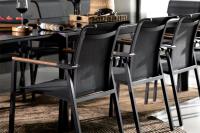 China Extendable Outdoor Dining Table and Chair Set for 12 Guests by AJUNION in Garden for sale