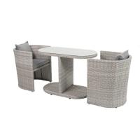 China Small Space Solution Outdoor Bistro Set with W67 x D57 x H74cm Chair Size and Mail Packing for sale