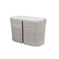 China Small Space Solution Outdoor Bistro Set with W67 x D57 x H74cm Chair Size and Mail Packing for sale