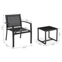 China Minimalist Design Style AJUNION 2 Seating Outdoor Furniture for Garden and Balcony for sale