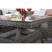 China Outdoor Garden Dining Furniture Set with Bench by AJUNION Woven Rattan Corner Sofa for sale