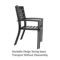 China Outdoor Balcony Bistro Set Metal Garden Furniture with Foldable Design and 2 Seats for sale