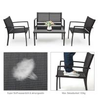 China Balcony or Patio Lounge Set Metal Frame Garden Set for Outdoor 4 Seating Relaxation for sale