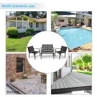 China Balcony or Patio Lounge Set Metal Frame Garden Set for Outdoor 4 Seating Relaxation for sale