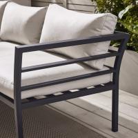 China Minimalist Modern Style Outdoor Furniture Set Aluminum Frame Coffee Table Included for sale