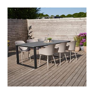 China Specific Garden Set AJUNION 6 Seating Dining Table Set for Outdoor Dining and Leisure for sale